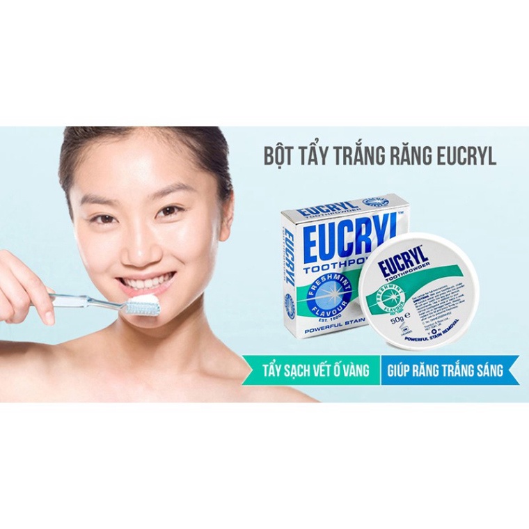 Eucryl Toothpowder Powerful Stain Removal 50g 5.0 Wholesale | Shopee ...