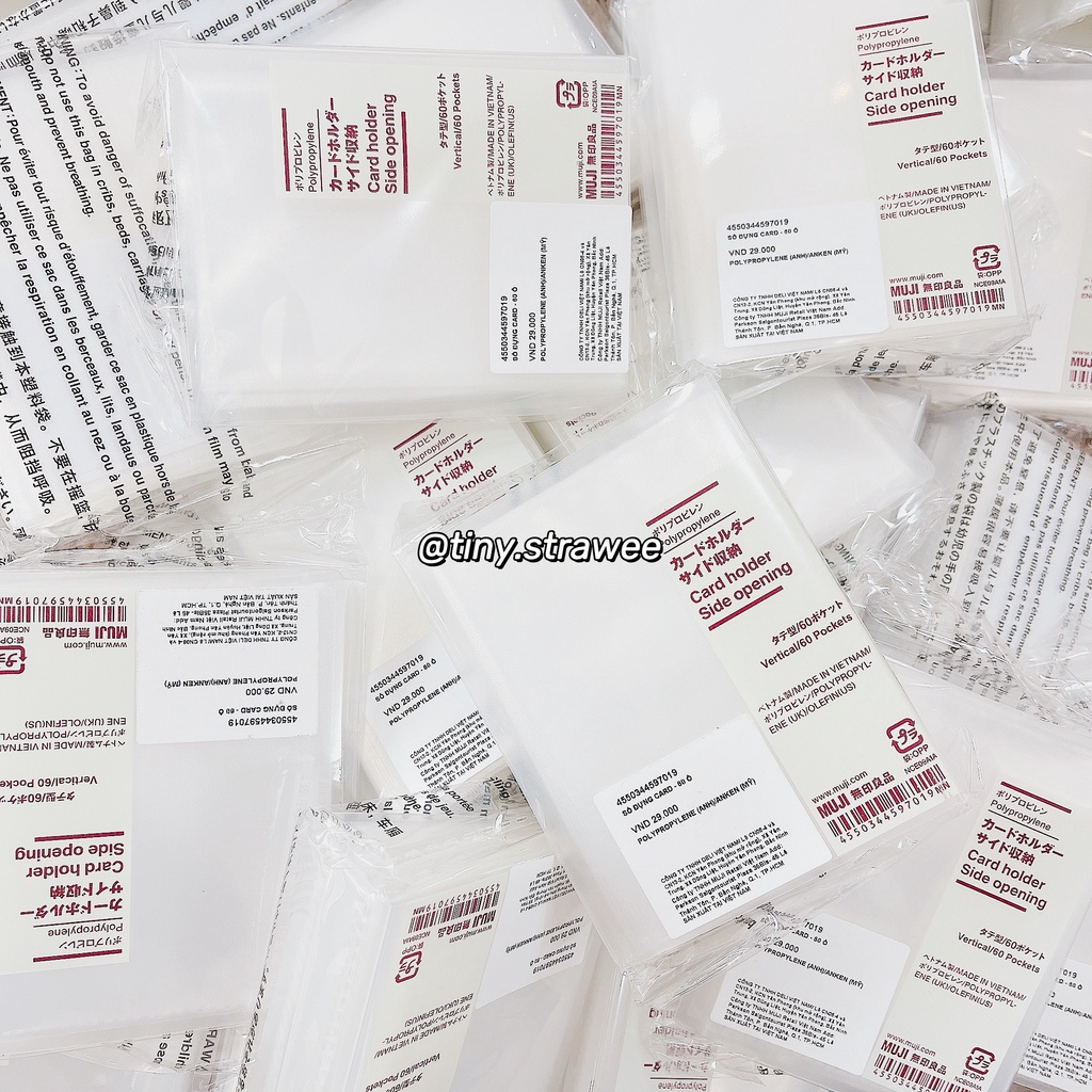 Genuine Muji sticker And idol card Storage Book | Shopee Malaysia
