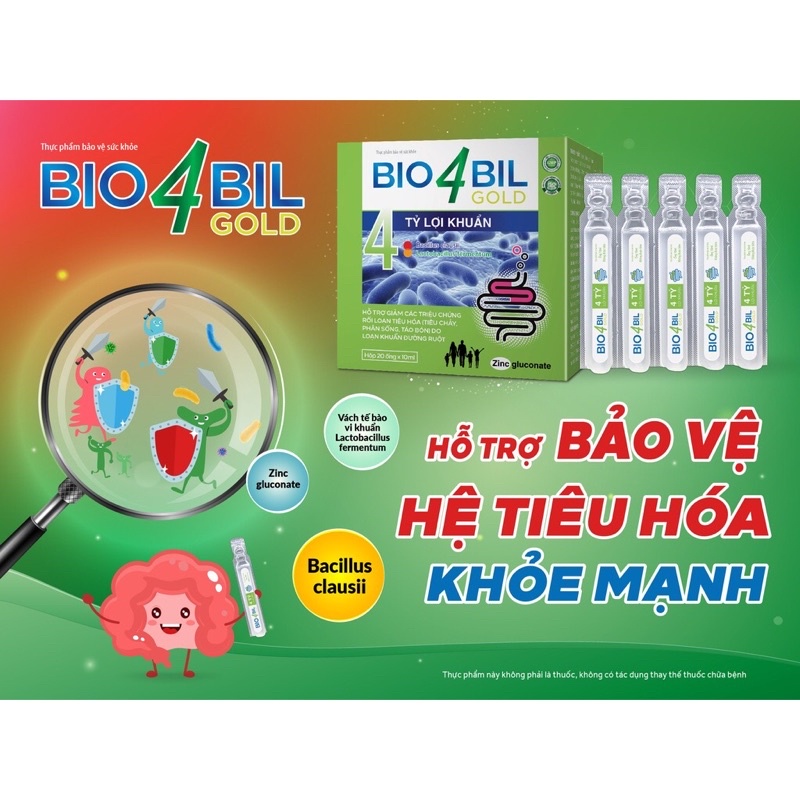Bio 4 Bil Gold Probiotics - Supports Probiotic Supplement for the ...