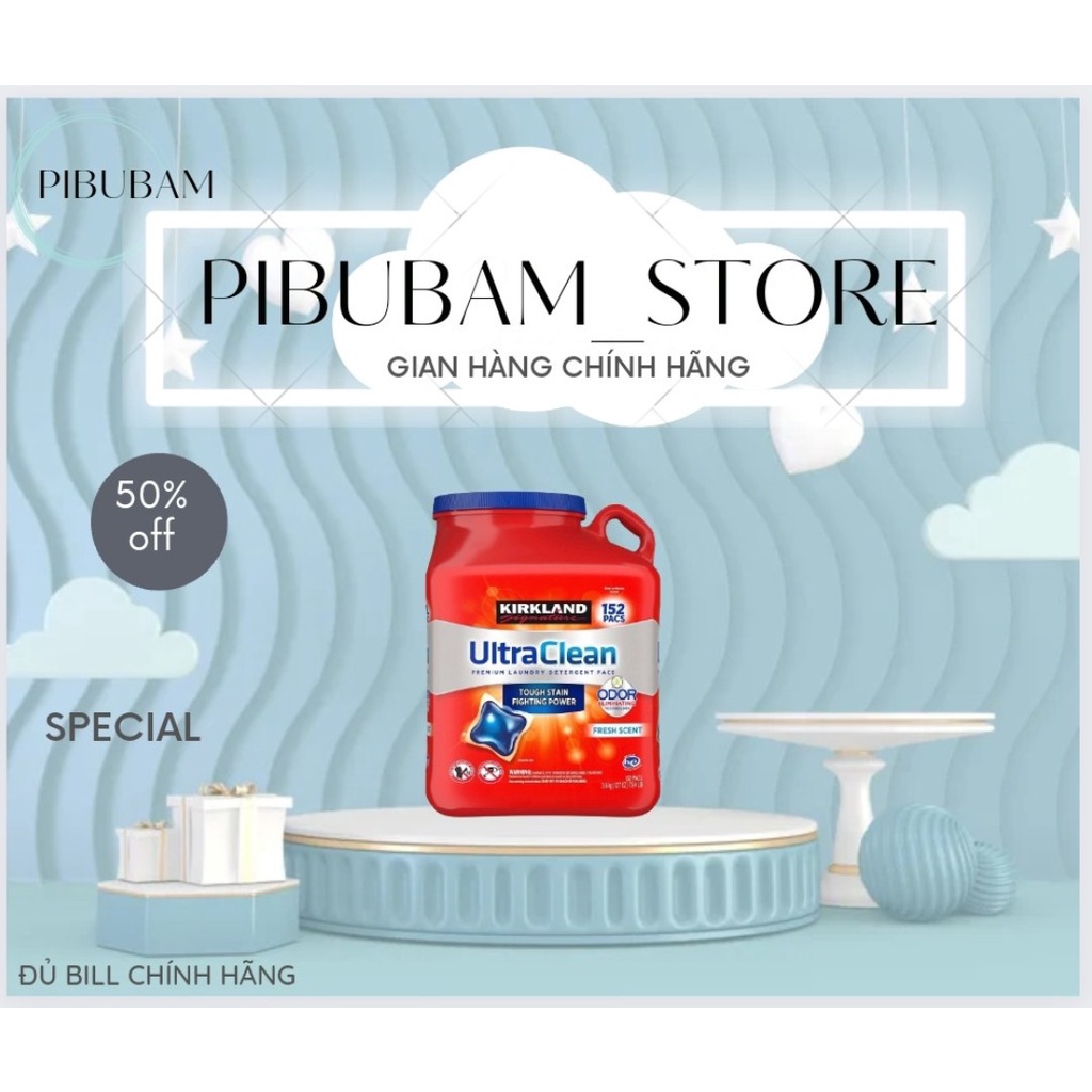 American Kirkland Signature Ultra Clean 152 Tablets Helps Remove All ...