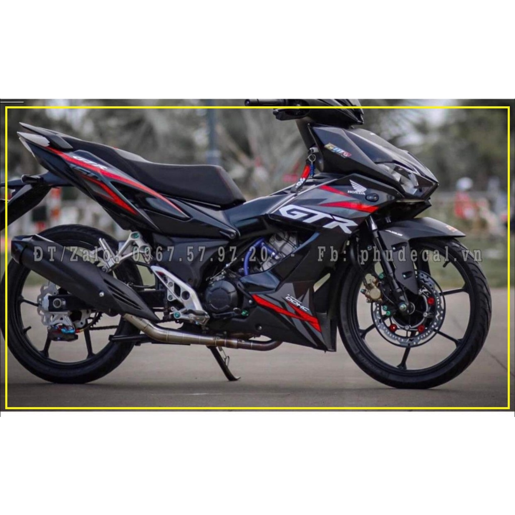Winner X REMOVABLE STICKER new model GTX high-end motorcycle decal ...