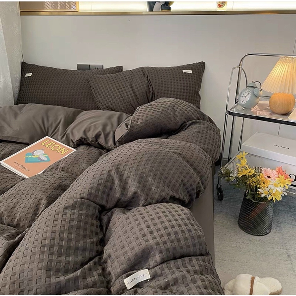 ETAMI 4-Piece Cotton Striped Bedding Set, Soft and Smooth, Many ...