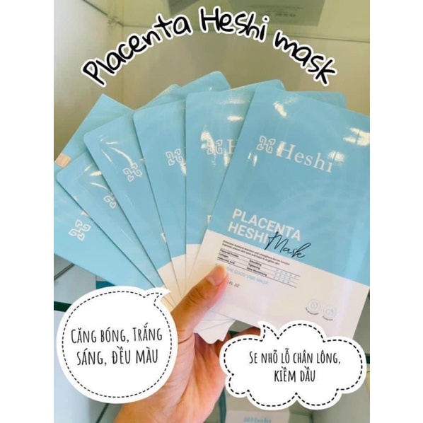 Placenta Mask - Heshi Placenta Mask (1 Piece Trial) | Shopee Malaysia
