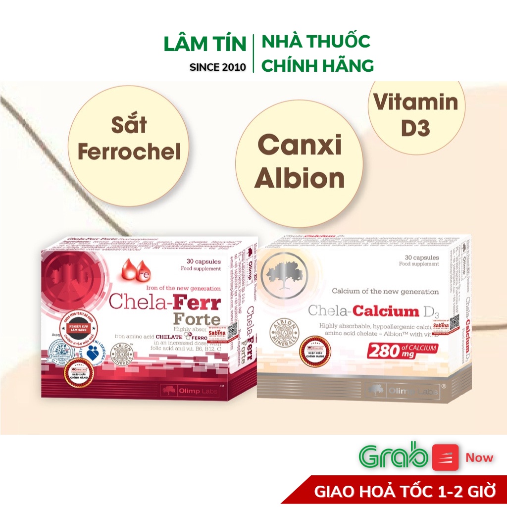 Combo Iron Chela Ferr Forte And Calcium Chela Calcium D3 For Pregnant ...