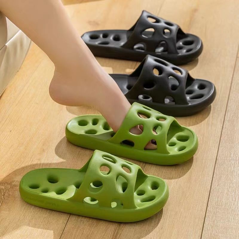 Delicate Design Mesh Hole Water Leakage Slippers Soft Slide Sandals for ...