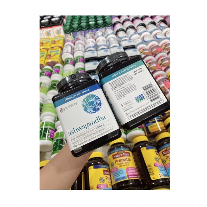 Youtheory Ashwagandha Indian Ginseng 1000mg 150 Domestic American ...