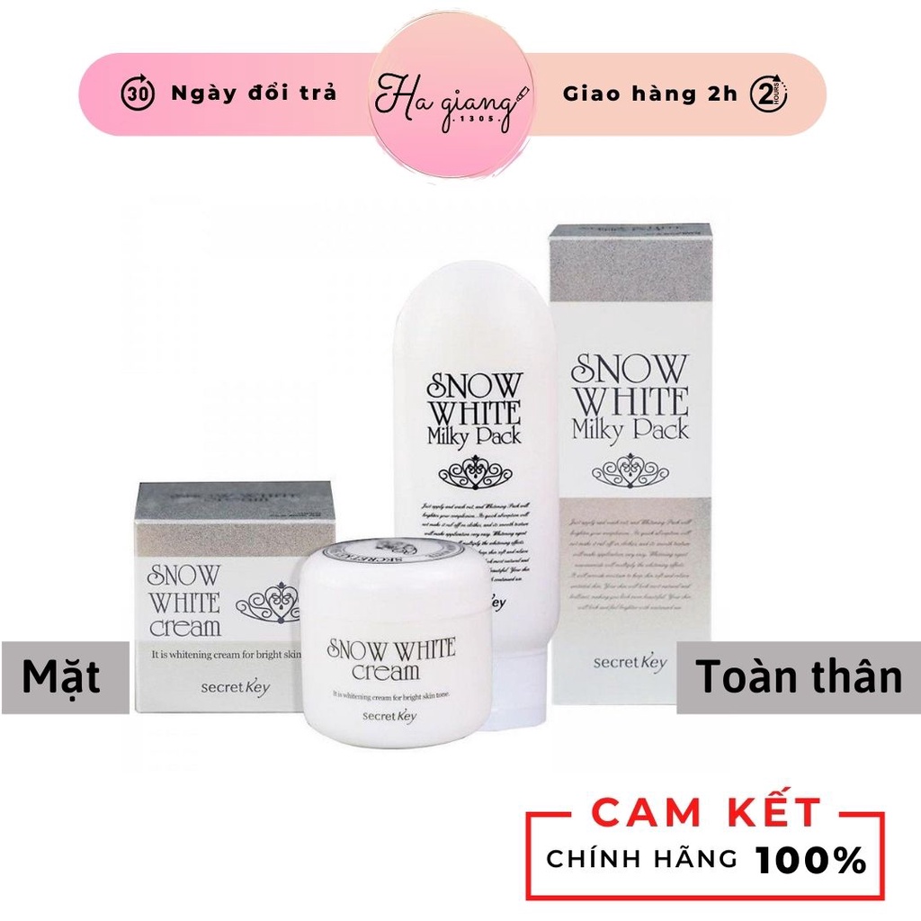 SNOW WHITE Combo Shower Cream - Secret Key Snow White Skin Whitening ...