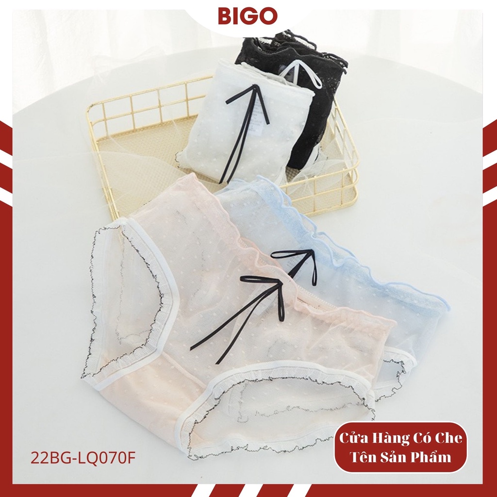 Breathable mesh underwear with heart mesh Chip pants BIGO 22BG-LQ070F ...