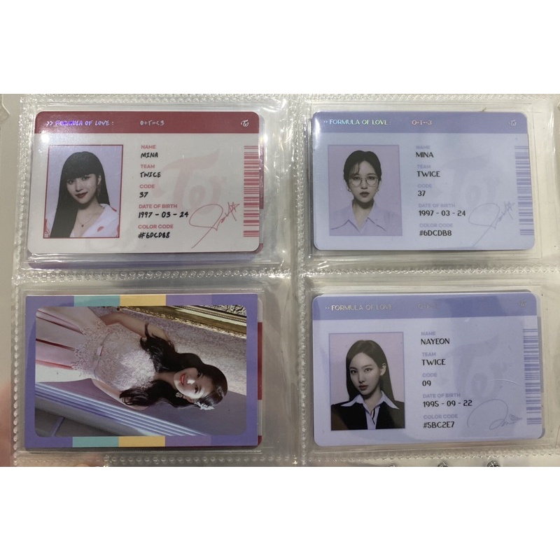 Id card photo set TWICE Album Formula Of Love | Shopee Malaysia