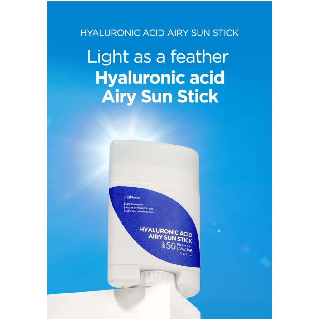 ISNTREE Hyaluronic Acid Airy Sun Stick Moisturizing Sunscreen Stick ...