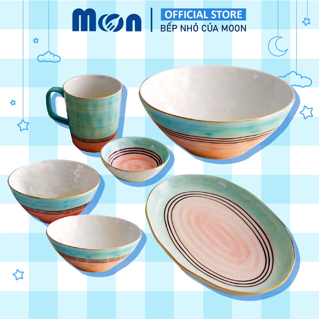 Set Of Porcelain Dishes, Porcelain Bowls For Food, Patterns With Green ...