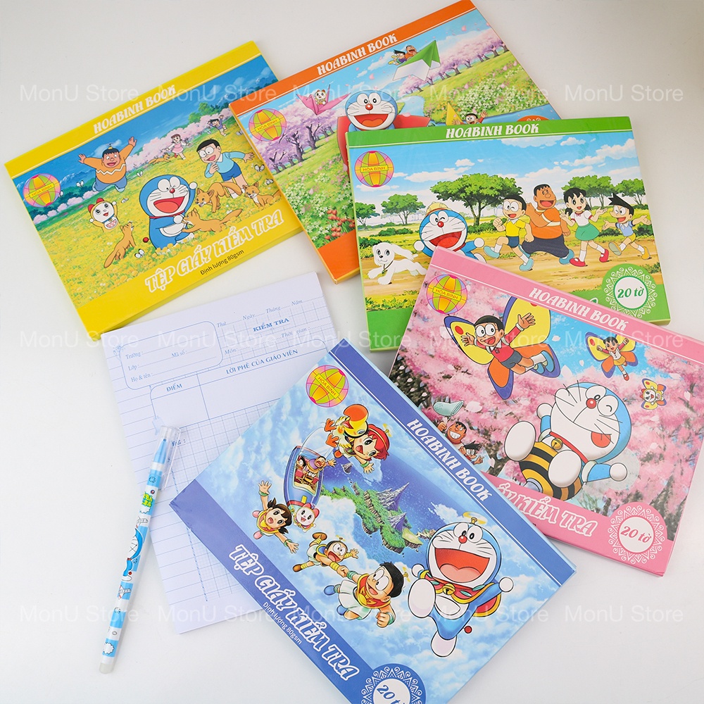Set of 20 cute DORAEMON DOREMON test papers MON0501 TooYoo | Shopee ...