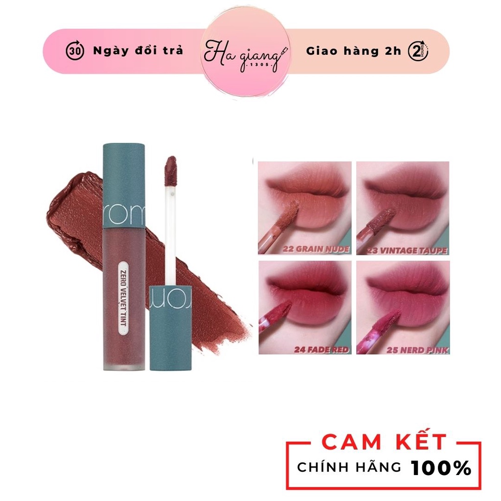 Romand Zero Velvet Tint Earth Red Zero Velvet Tint 23 Vintage Taupe new ...