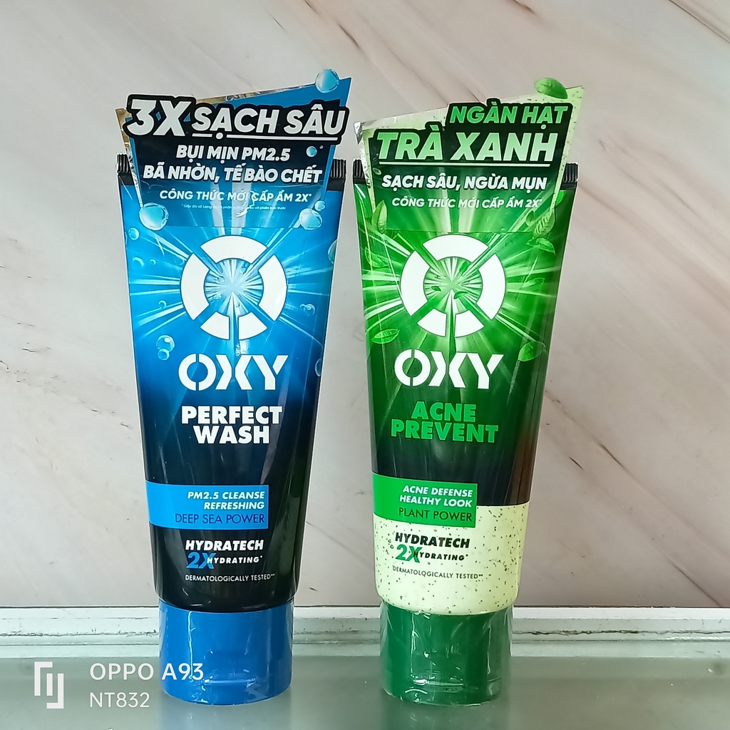 OXY Oxygen Facial Cleanser For Men 100G Deep Clean, Prevent Acne, Cool ...