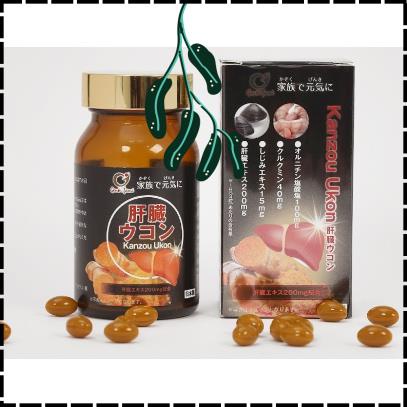 Genkifami Kanzo Ukon liver tonic tablets box of 90 capsules - japan An ...