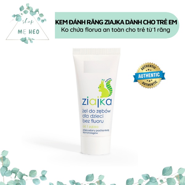 Ziajka toothpaste for babies from 1 tooth, swallowable toothpaste ...