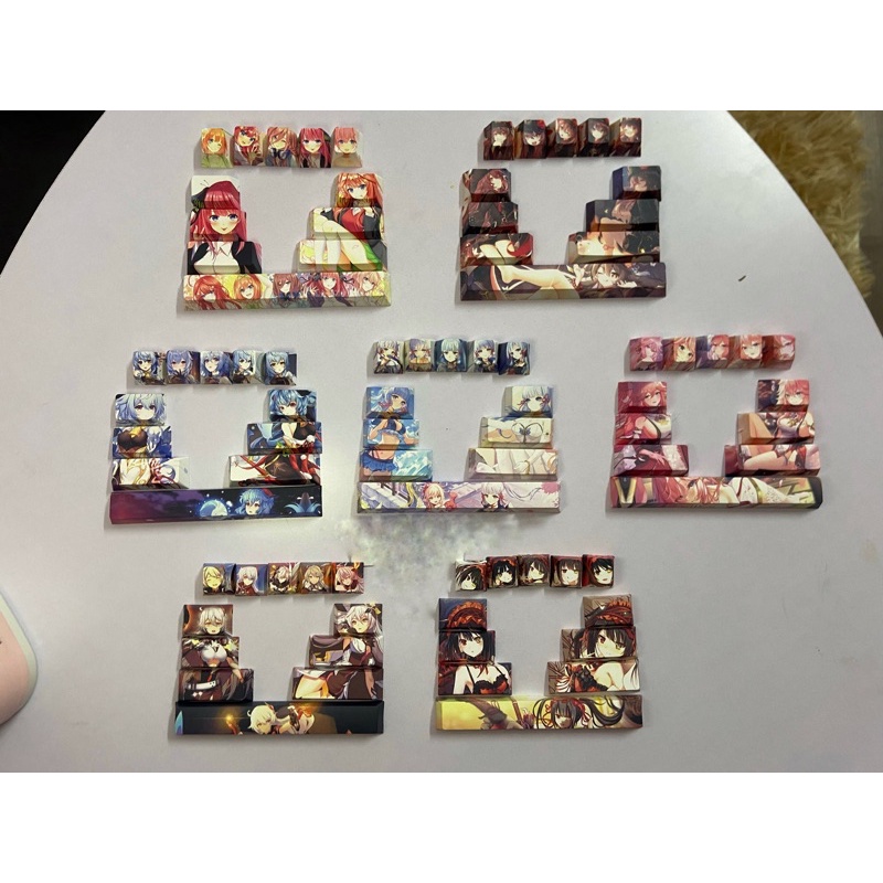 Genshin impact 12-button keycap Set for Cherry profile Mechanical ...