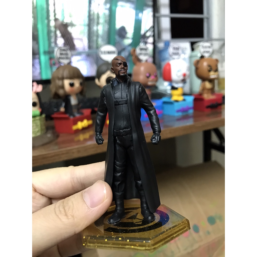 Marvel Avengers Figuarts Avengers Nick Fury 3.5 inch Figure | Shopee ...
