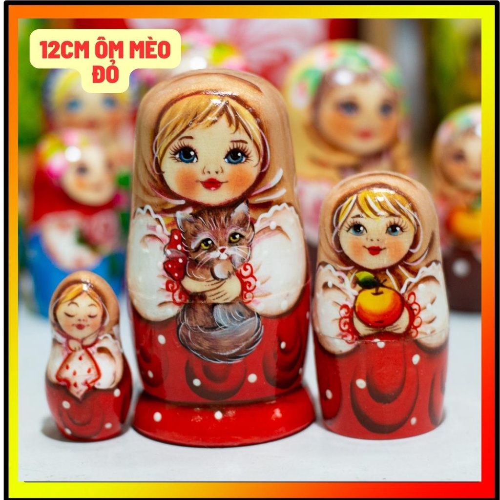 (Extremely Cute) MATRYOSHKA Russian Doll Sets 3 Layers Of Beautiful Russian Souvenirs For Babies ...