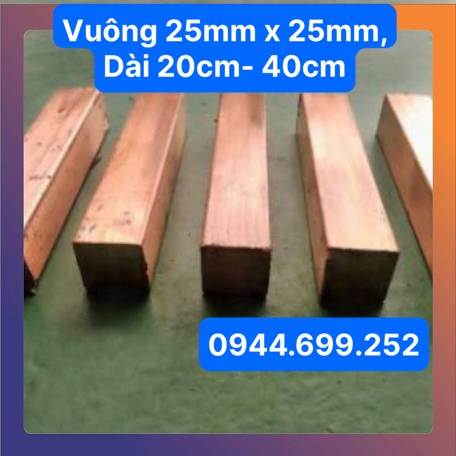 Red copper square bar 25mm x 25mm, Length 20cm- 40cm | Shopee Malaysia