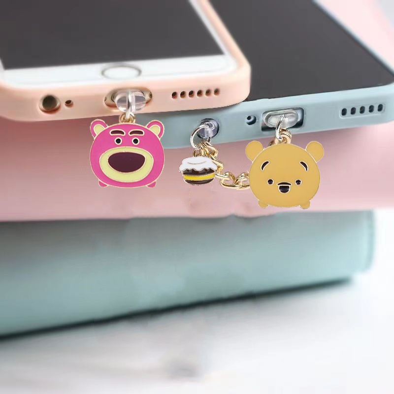 Anime cute Disney mickey mouse anti dust plug phone / dust plug type c ...