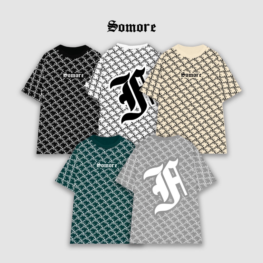 New Full Monogram Version 2 F Somore logo shirt | Shopee Malaysia