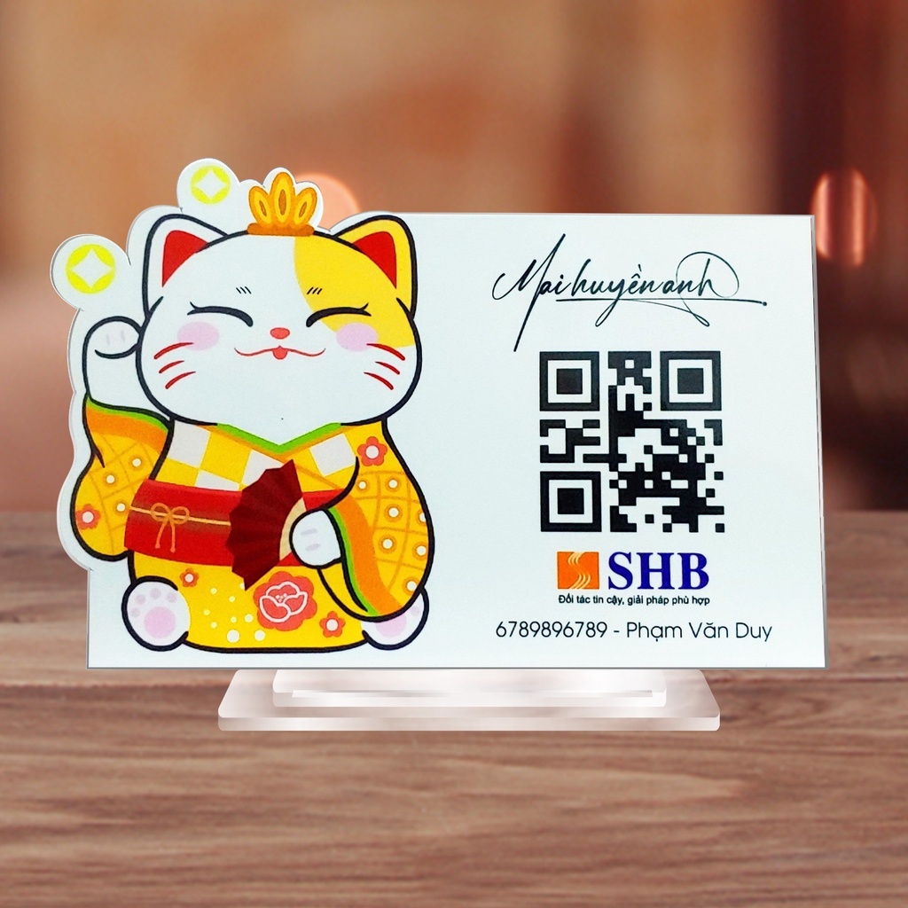 The lucky cat board prints qr codes with integrated online payment ...