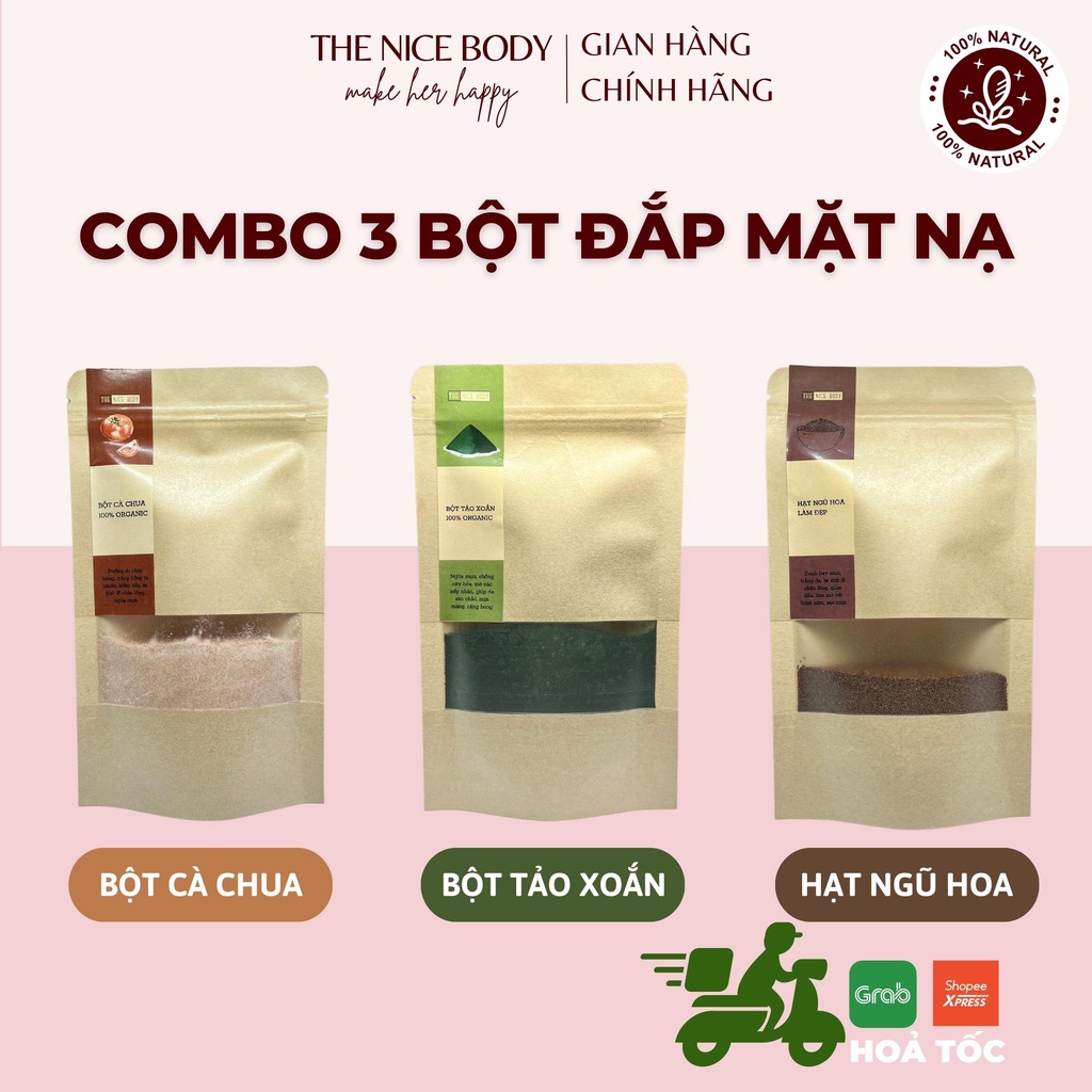 Combo of 3 Types of Face Powder to Whiten Skin, Fade Dark Spots Tomato ...