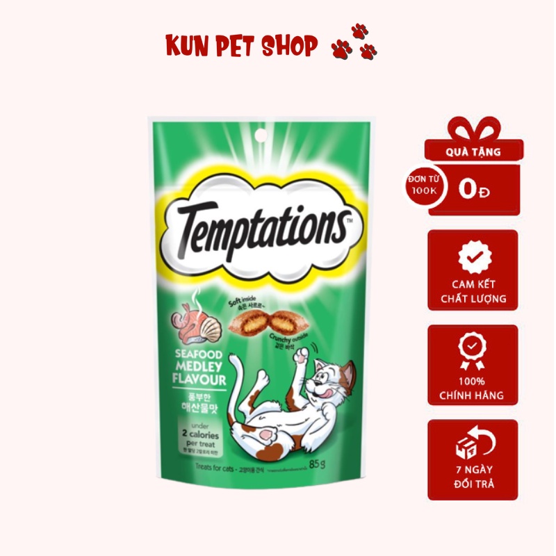 Temtations Seafood Flavor Treats - Nutritional Cat Food - Kun Pet Shop ...