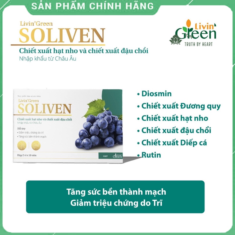 Soliven, helps strengthen blood vessel walls, reduce symptoms and ...