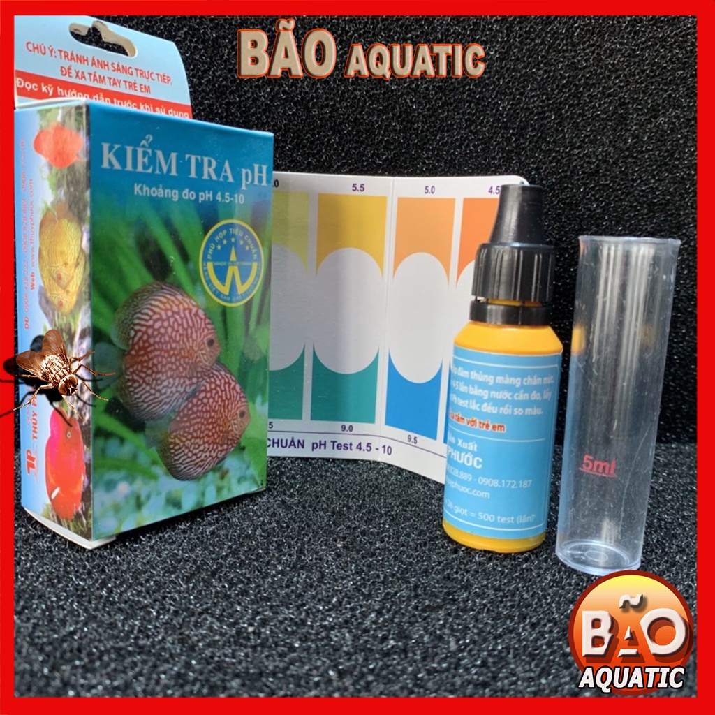 Aquarium pH Test Solution Aquarium Water pH Test Kit with Test Tube ...