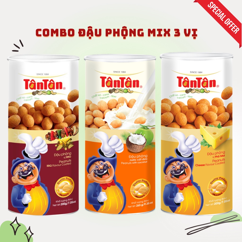 Tan Tan peanuts: Coconut milk 265gr, Cheese 200gr, BBQ 200gr | Shopee ...