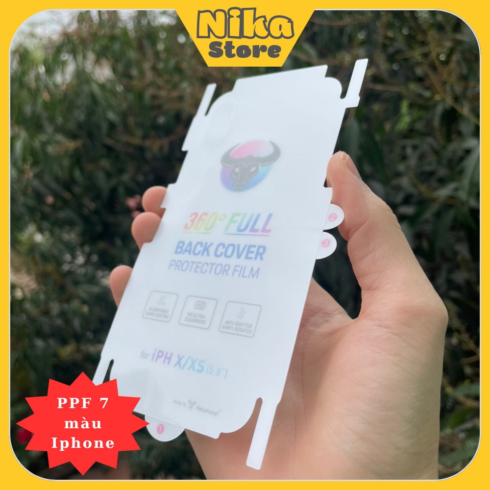 Rainbow Back PPF Sticker (7 Colors) for Iphon - Free Cleaning Paper Set ...