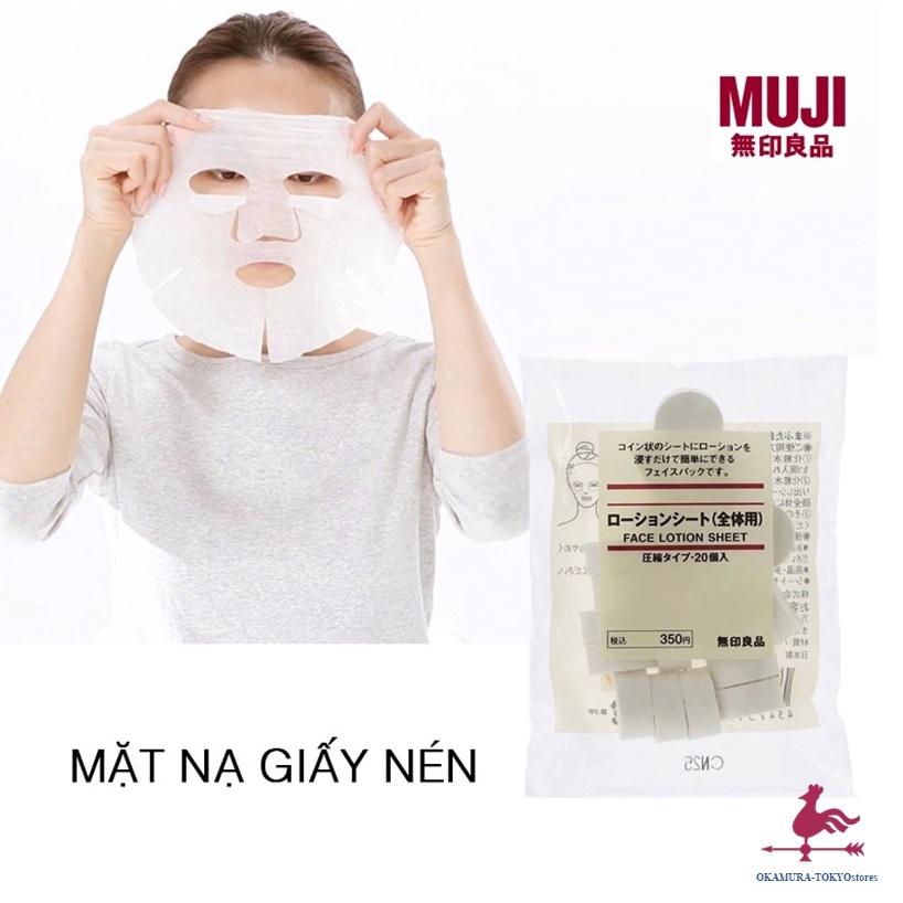 Muji lotion mask, Muji, Handy Tablet Paper mask, Pack Of 20 Tablets ...