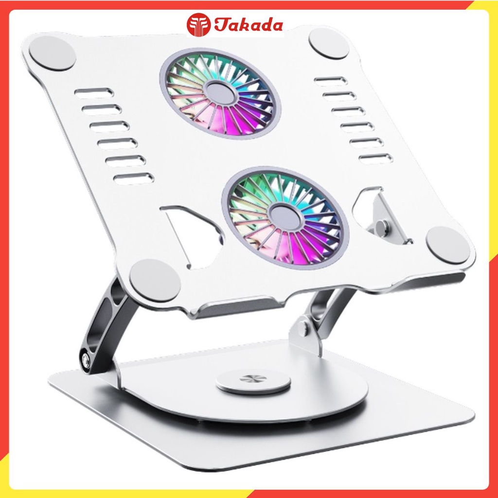 Macbook Laptop Stand High Quality Aluminum Foldable Heatsink 2 Fans ...