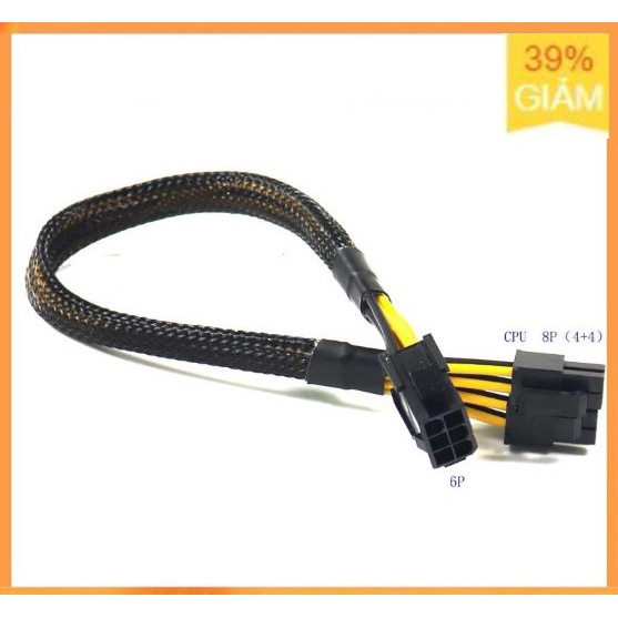 Cable to convert 6 pin VGA to 8 pin CPU (4+4) for main dual xeon ...