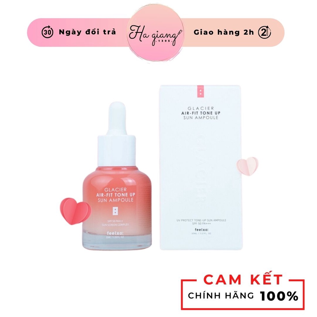 Feelxo Glacier Air-Fit Tone Up Sun Ampoule SPF50+/PA+++ 30ML new model ...