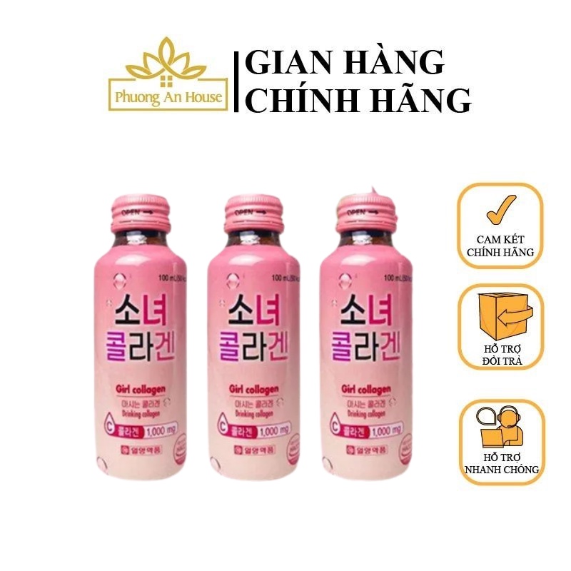 Korean Collagen Girl Collagen Drink 100ml x 10 bottles - PHUONGANHOUSE ...