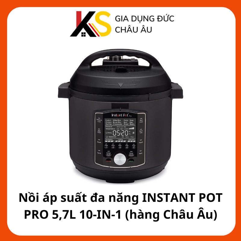 INSTANT POT PRO 5,7L 10-IN-1 multi-function pressure cooker (European ...