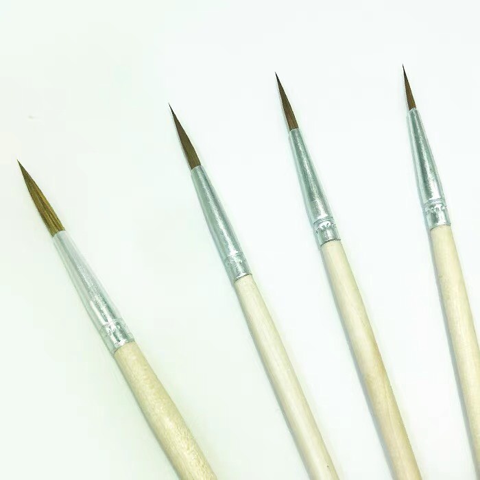 Super Small Super Fine Tip Paint Brushes pack x 100 pieces | Shopee ...