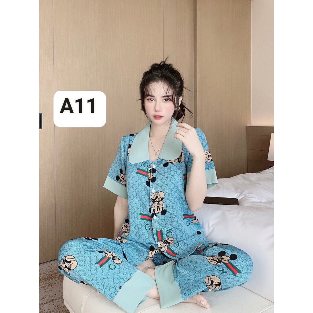 Pajama pajamas with short sleeves lotus kate high quality. | Shopee ...