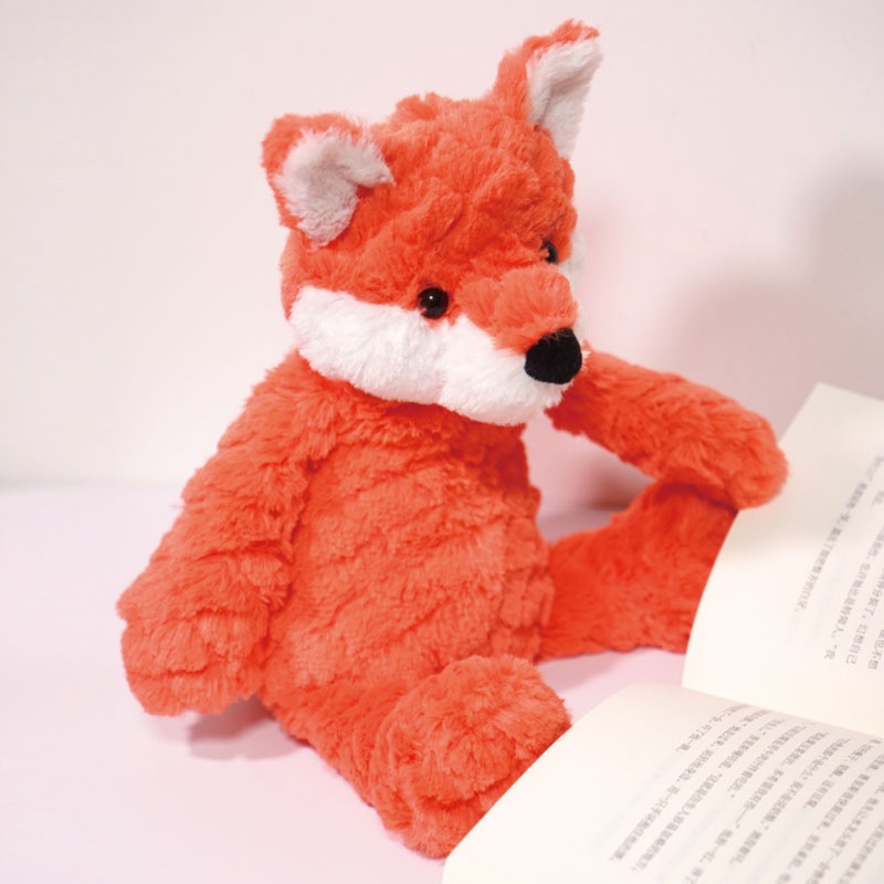 30cm Soft Fluffy Fox Plush Toy Cute Cartoon Animal Cuddle Fox Stuffed ...