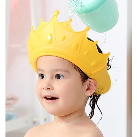 Crown shaped baby shampoo cap - Baby shampoo cap (Baby shower cap ...