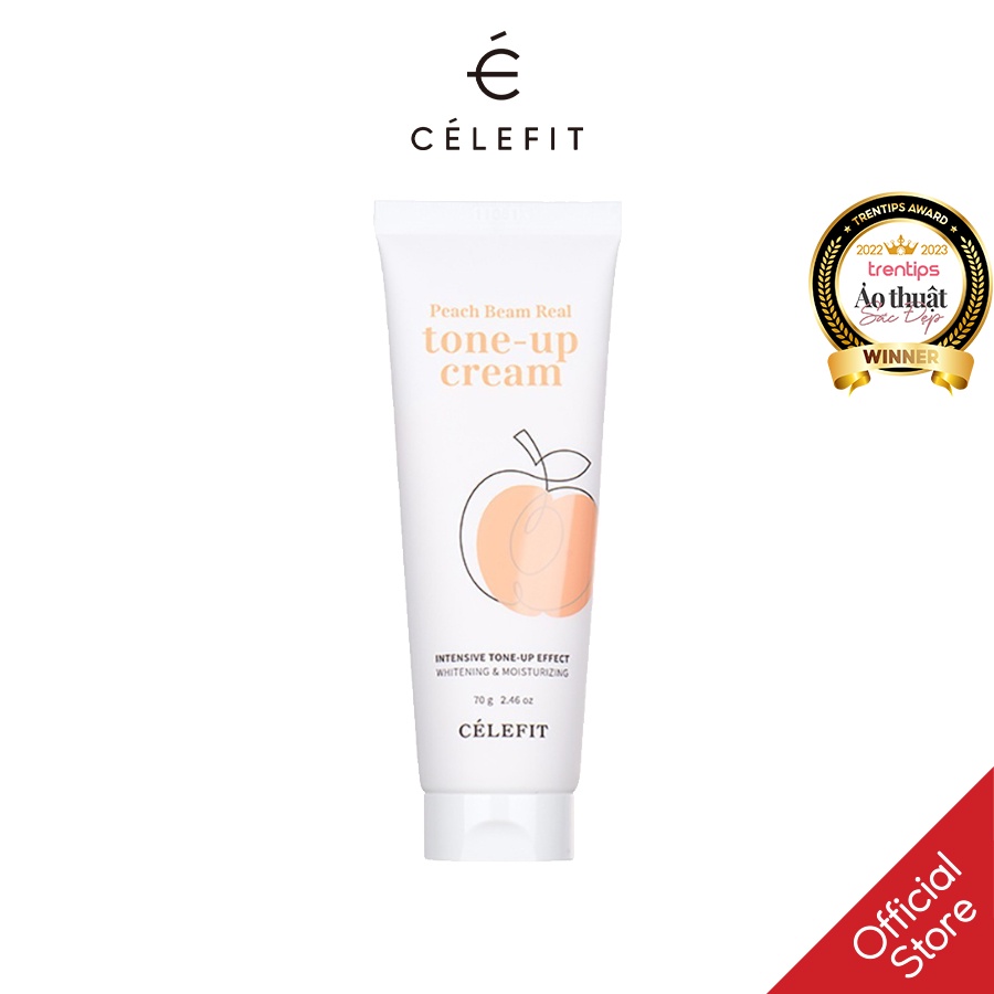 Célefit Peach Beam Real Tone-up Cream | Shopee Malaysia