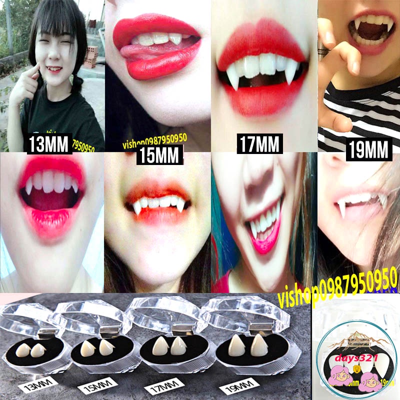 Fake Fangs Vampire Costumes for Halloween fake buck teeth | Shopee Malaysia