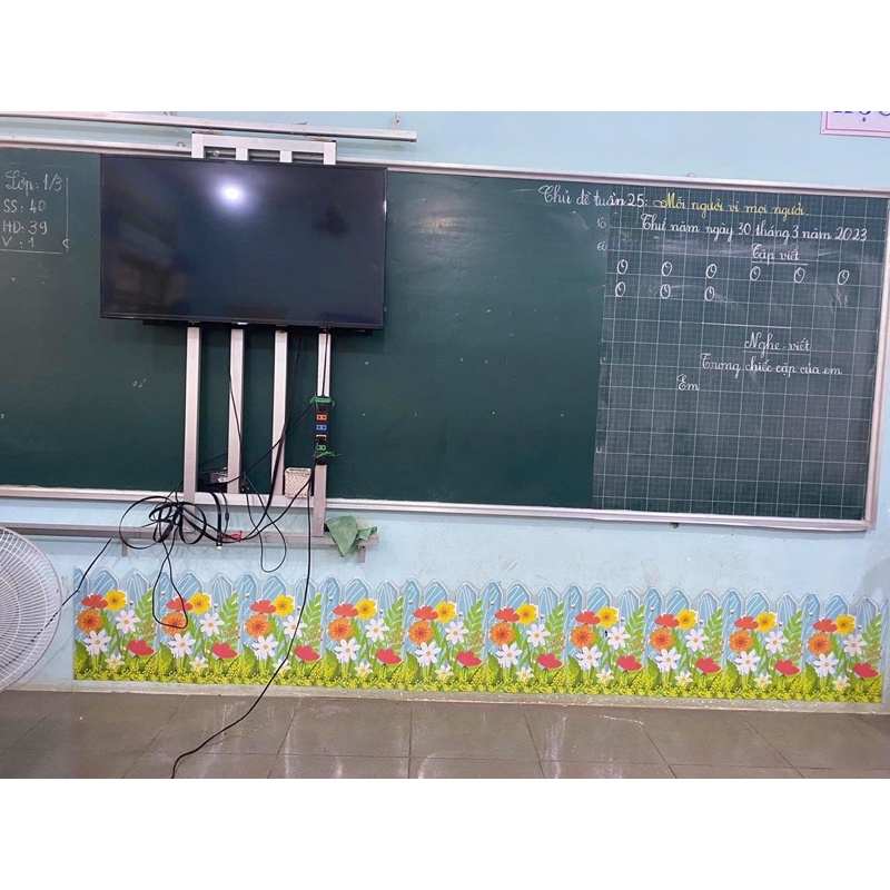 Combo of 10 sheets of flower stickers for table legs and walls (size 30 ...
