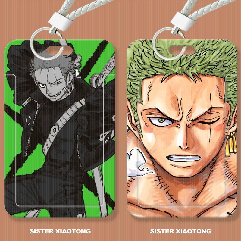 One Piece Zoro Merchandise Student Slide Card Holder ID Protective Case ...