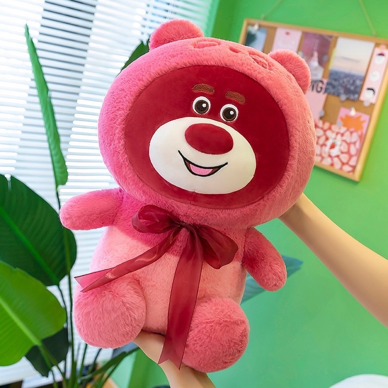 Red Lotso Strawberry Bear with Bow - Premium Strawberry Lotso - Mina ...