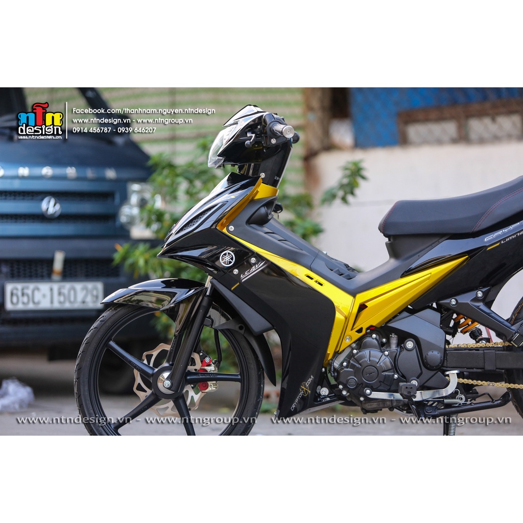 Crypton X removable stamp for Exciter 135 black gold - simple Greek style | Shopee Malaysia