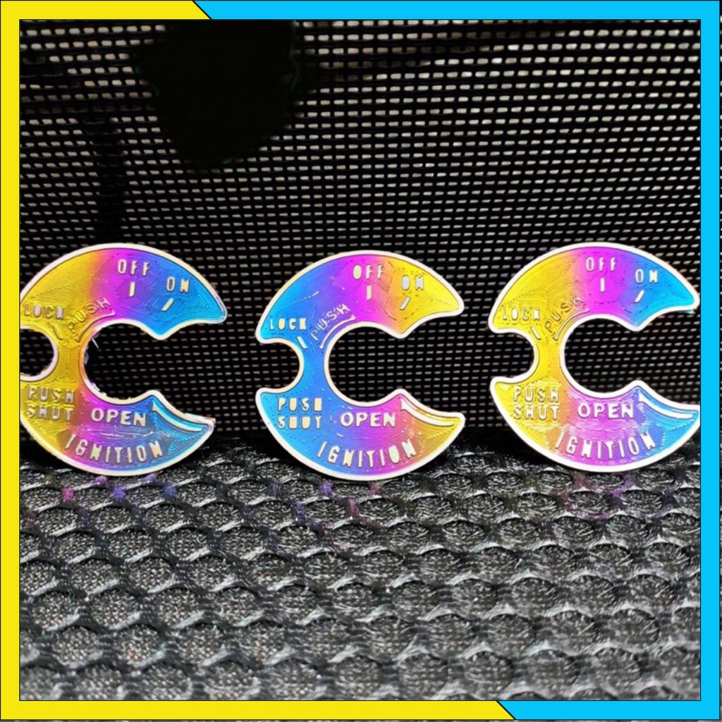 Titanium Stamps for All Kinds of Locks, Yamaha Logos, Fi Logos, Mounted ...